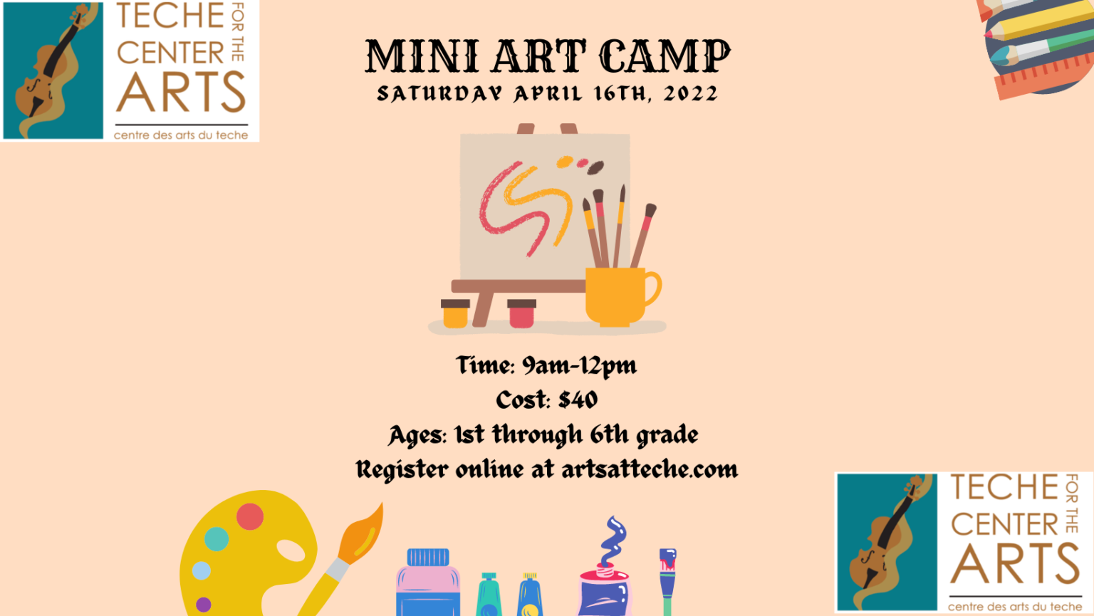 Mini Art Camp - Teche Center for the Arts | Breaux Bridge, LA